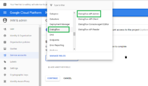Botium Setup and Test Case Generation for Dialogflow Agent